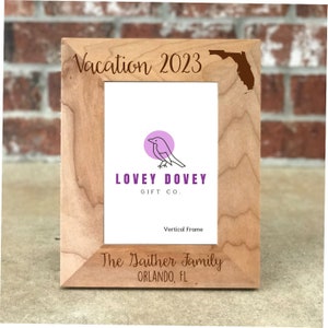 Florida Family Vacation Picture Frame, Florida Vacation Keepsake Frame ...