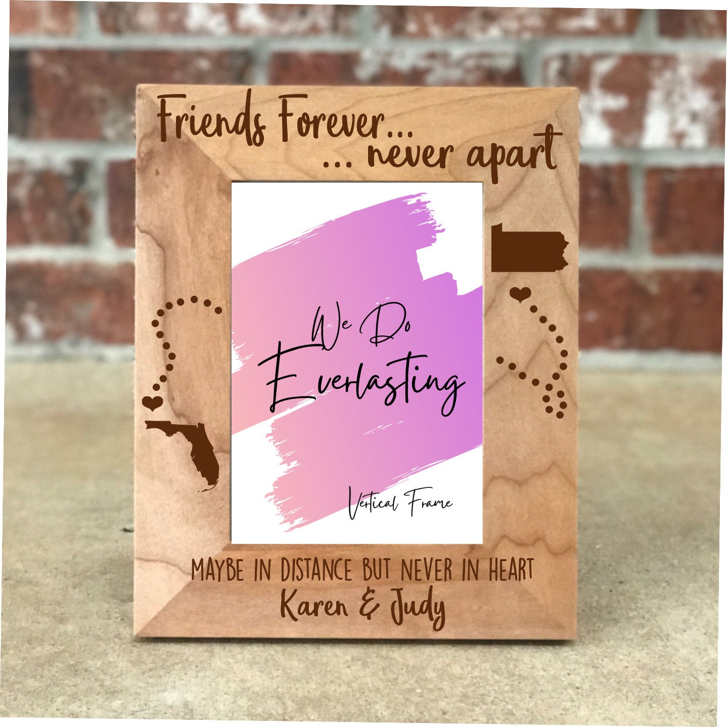 Personalized FRIENDS FOREVER Picture Frame Gift for Friend - Etsy