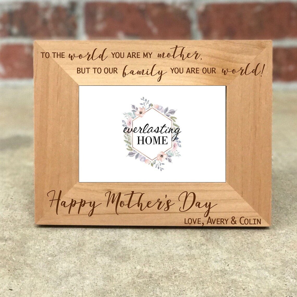 Happy Mother's Day Picture Frame Mother's Day Gift | Etsy