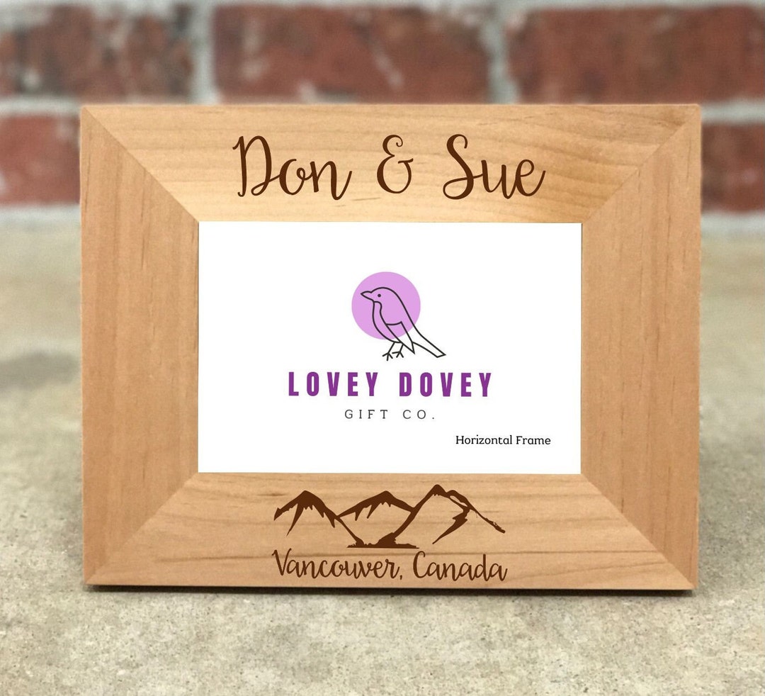 Vancouver Canada Vacation Picture Frame, Canada Vacation Keepsake Frame ...