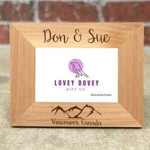 Vancouver Canada Vacation Picture Frame, Canada Vacation Keepsake Frame ...