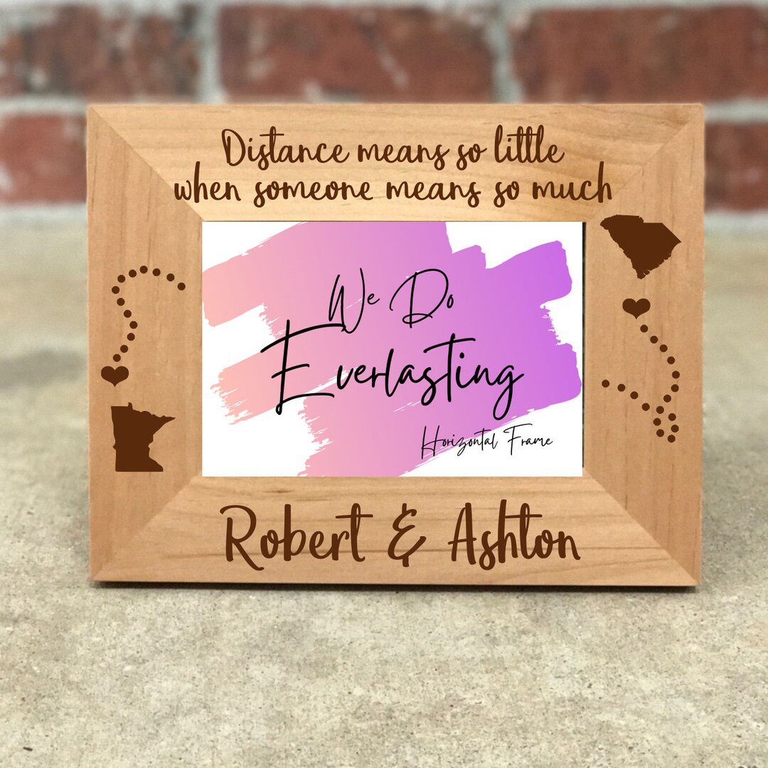 Long Distance Relationship Picture Frame Gift for Boyfriend - Etsy