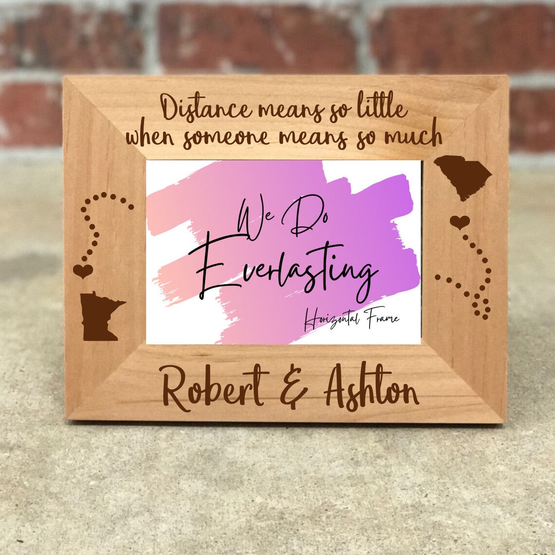 Long Distance Relationship Picture Frame Gift for Boyfriend - Etsy