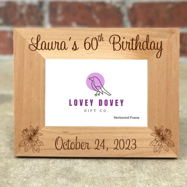 60th Birthday Picture Frames - Etsy