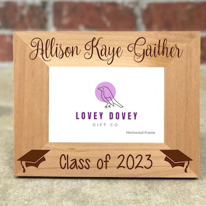 Personalized Graduation Picture Frame, Gift for Graduate, New Graduate ...