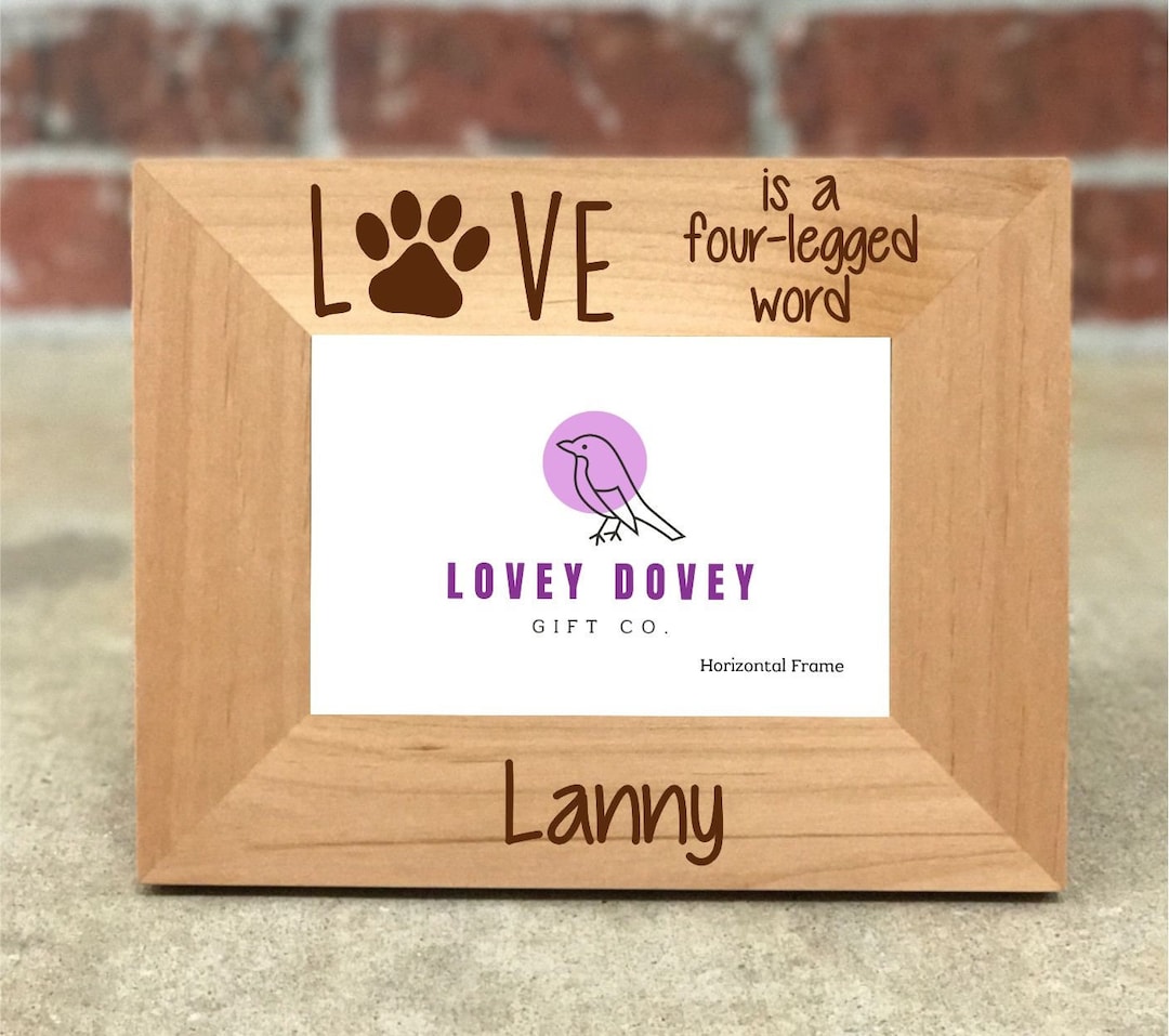 Personalized Dog Picture Frame, Pet Frame, Gift for Pet Lover, Gift for ...