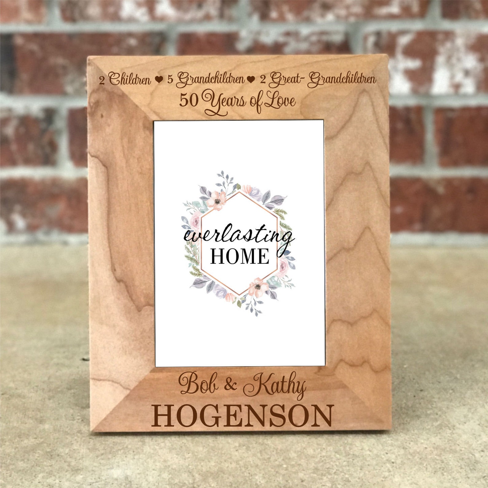 Personalized Anniversary Picture Frame Anniversary Keepsake | Etsy