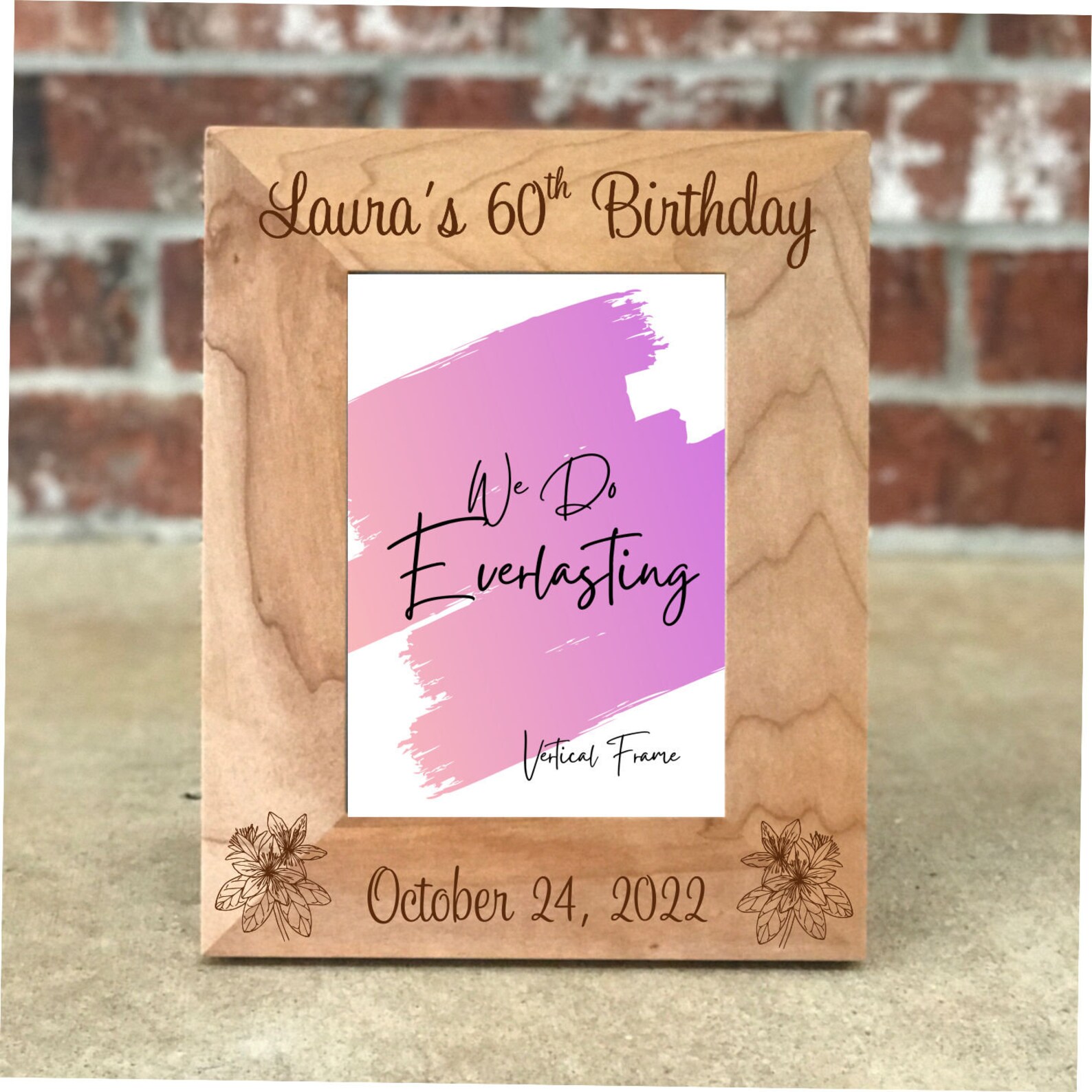 Personalized 60th Birthday Picture Frame Birthday Party - Etsy