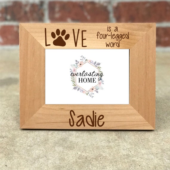 Personalized Dog Picture Frame Pet Frame Gift for Pet Lover - Etsy