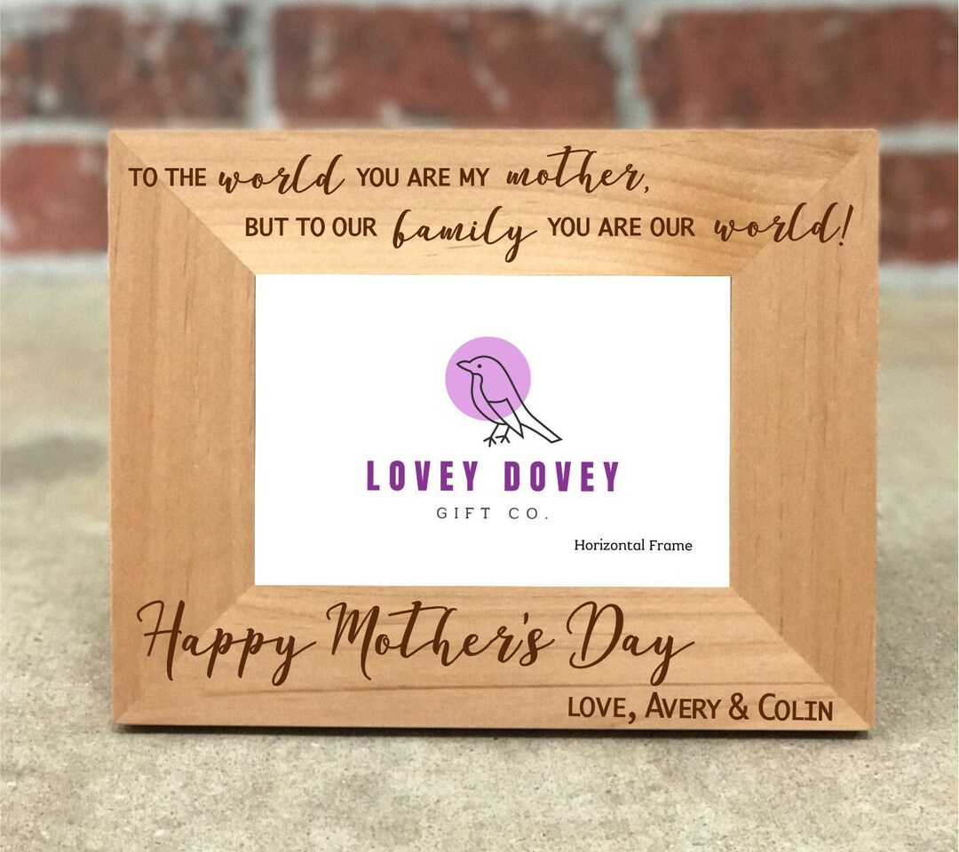 Happy Mother's Day Picture Frame, Mother's Day Gift, Mother Frame, Gift ...