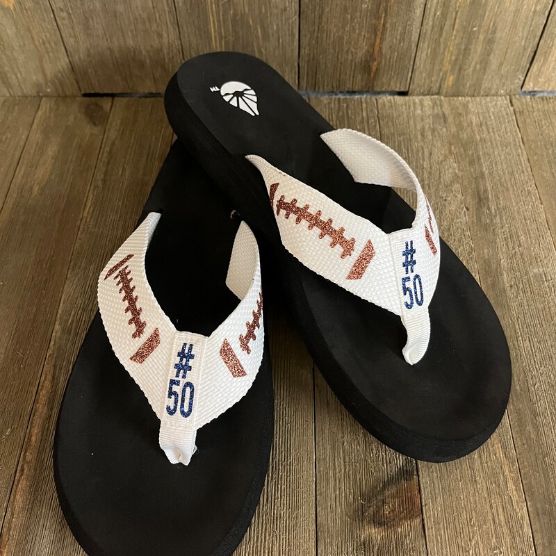 Football Flip Flops - Etsy