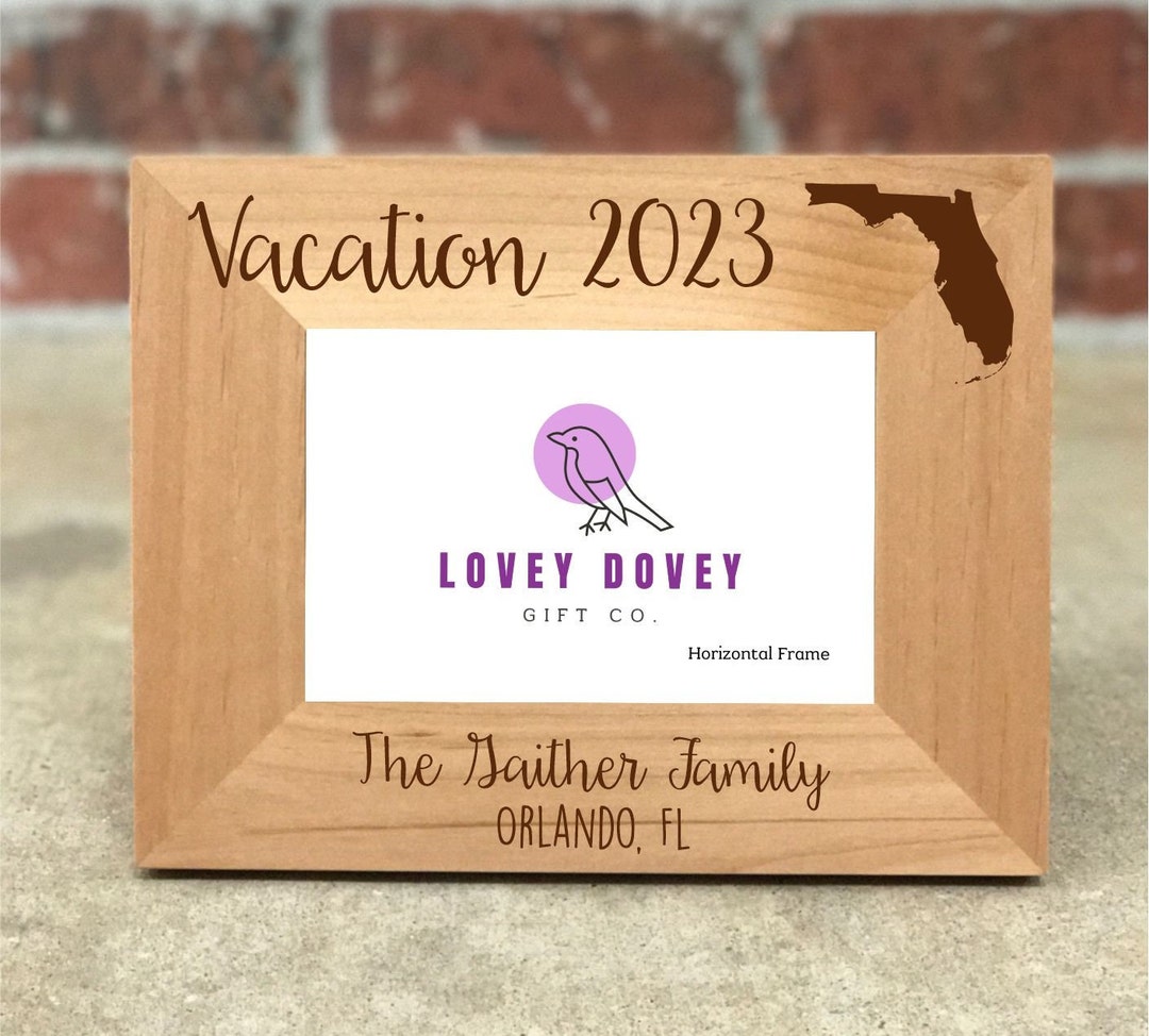 Florida Family Vacation Picture Frame, Florida Vacation Keepsake Frame ...