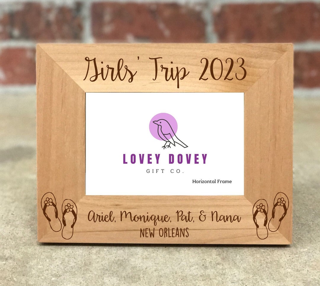 Personalized Girls' Trip Picture Frame, Gift for Friends, Keepsake ...