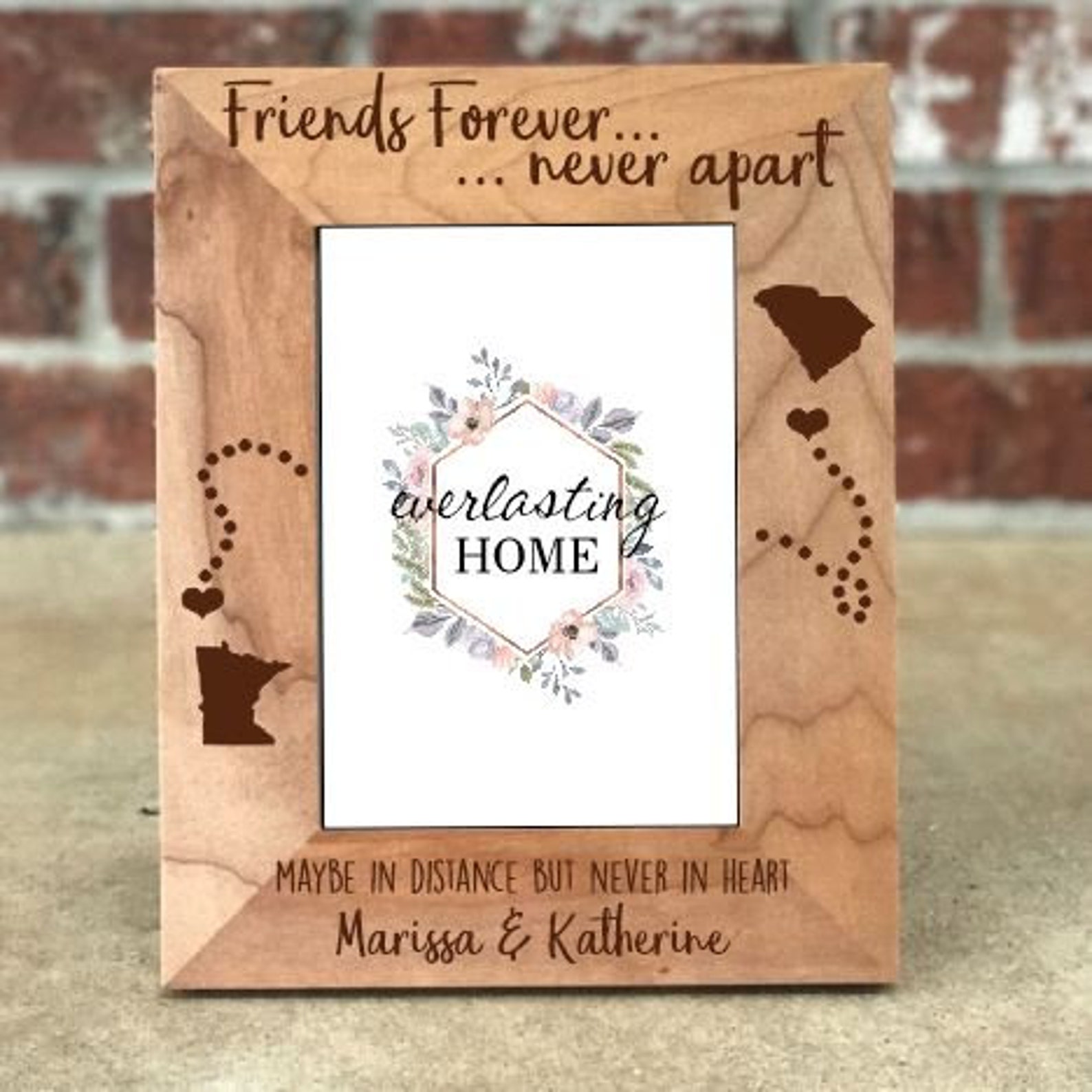 Personalized FRIENDS FOREVER Picture Frame Gift for Friend | Etsy