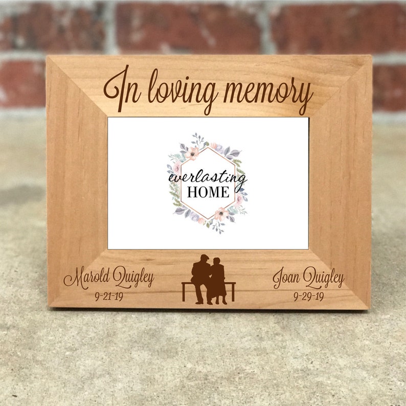 Personalized Grandparent Memorial Picture Frame In Loving | Etsy