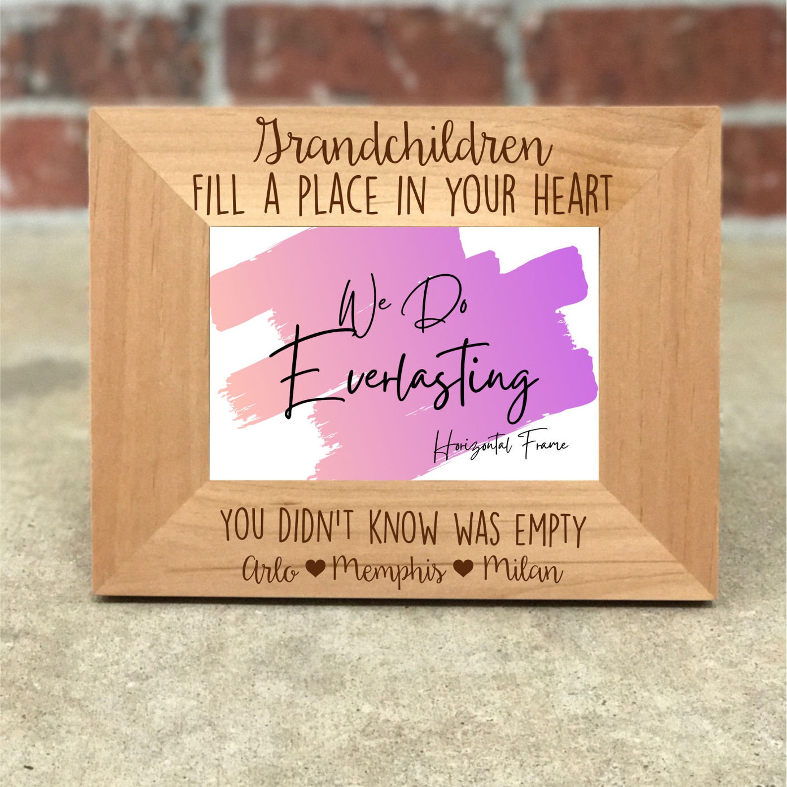 Grandchildren Picture Frame Grandparent Picture Frame Gift - Etsy