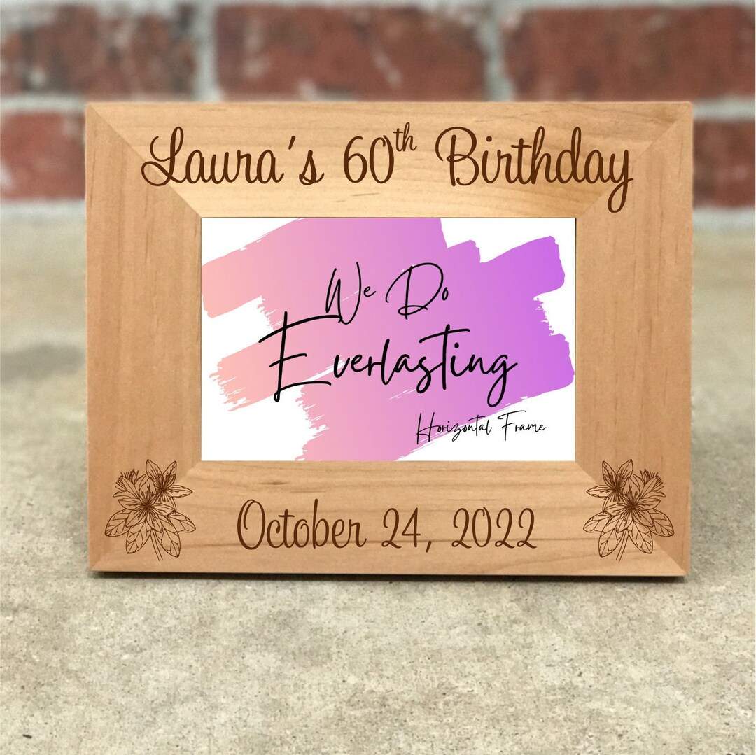 Personalized 60th Birthday Picture Frame Birthday Party - Etsy