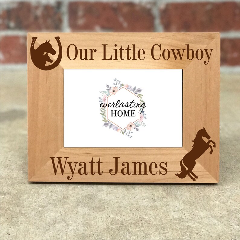 Personalized Baby Picture Frame Cowboy Baby Decor Little - Etsy
