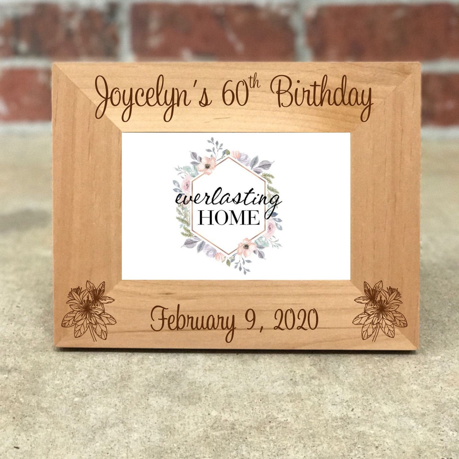 Personalized 60th Birthday Picture Frame Birthday Party | Etsy