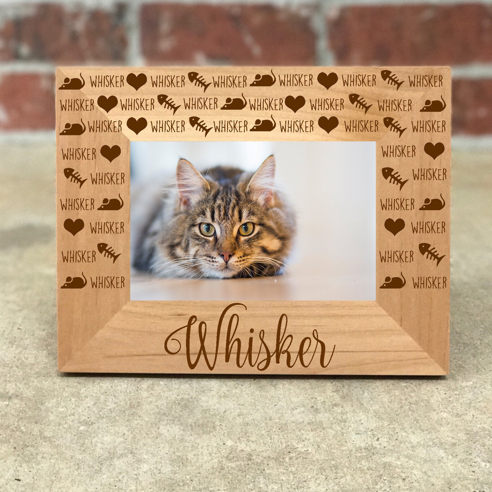 Personalized Cat Picture Frame Fur Baby Gift for Pet Lover | Etsy
