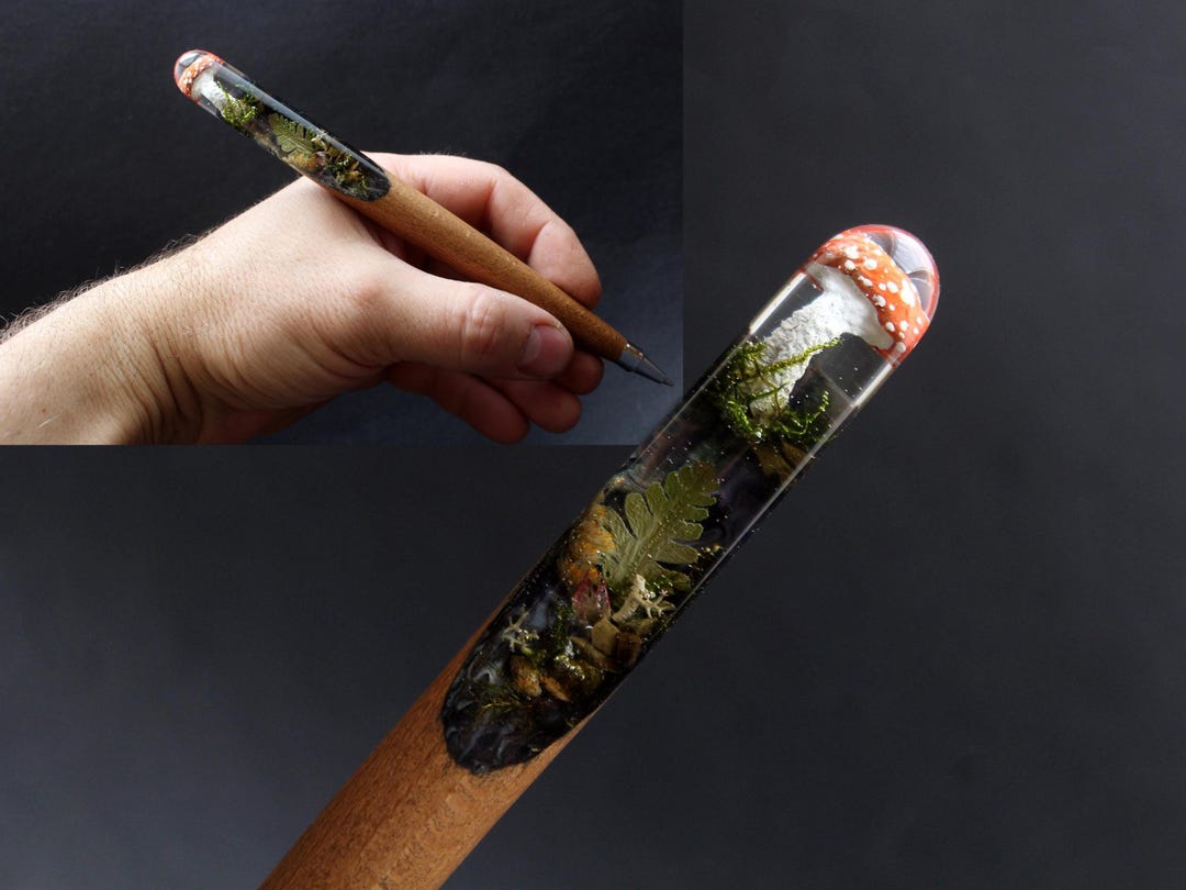 Mushroom Painted Wooden Pen Forest School Student Pen Gift for a ...