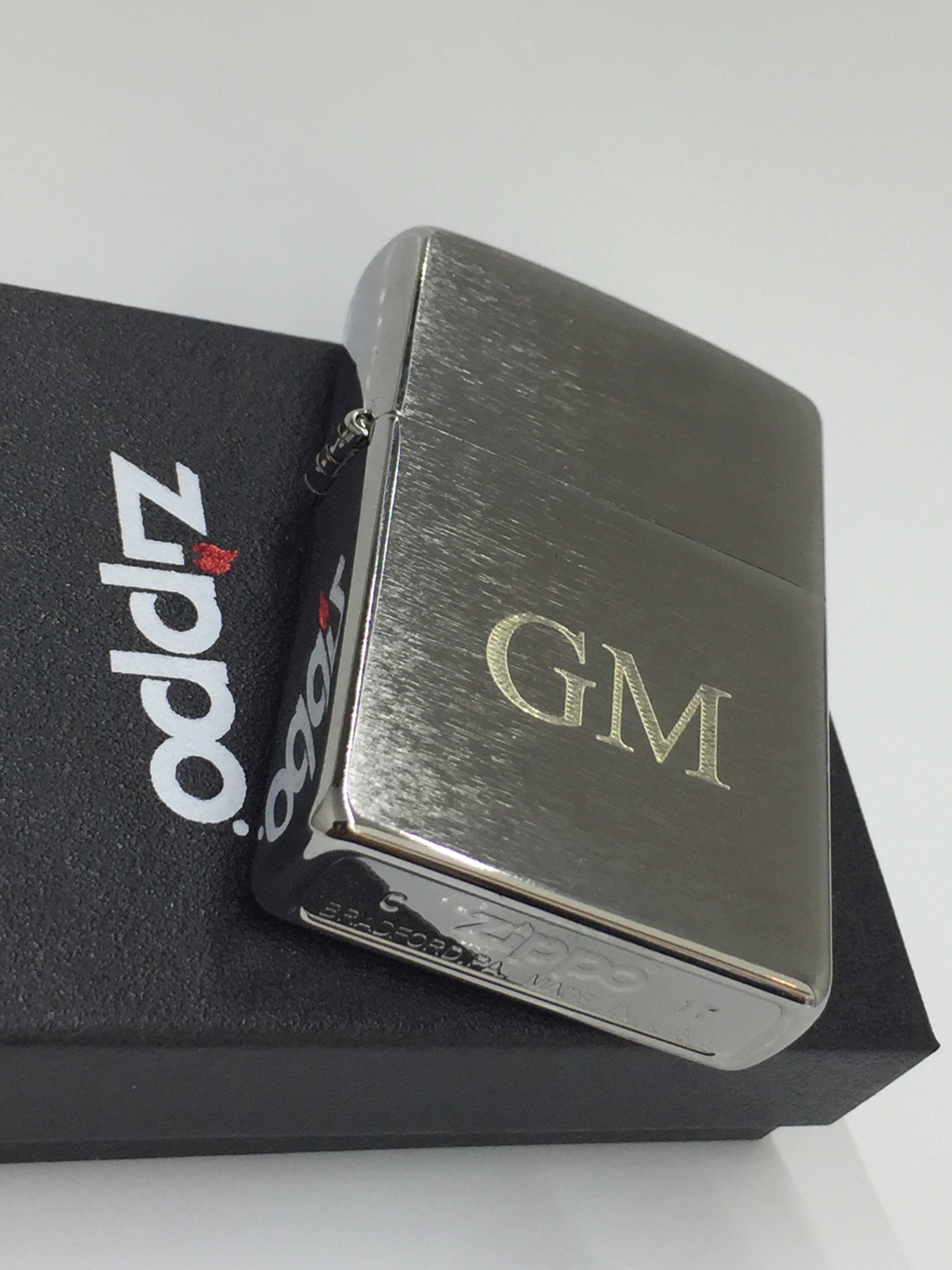 BRUSHED CHROME Personalized Zippo Lighter best Mangroomsmen | Etsy