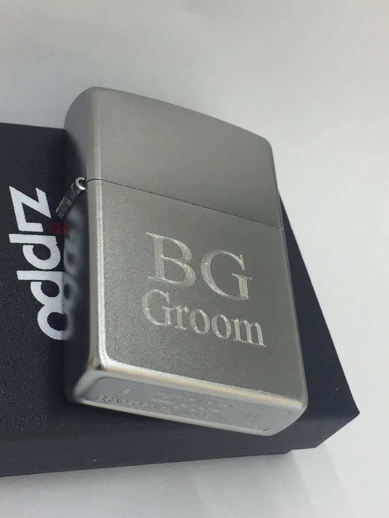 SATIN CHROME Personalized Engraved Zippo Lighter best - Etsy