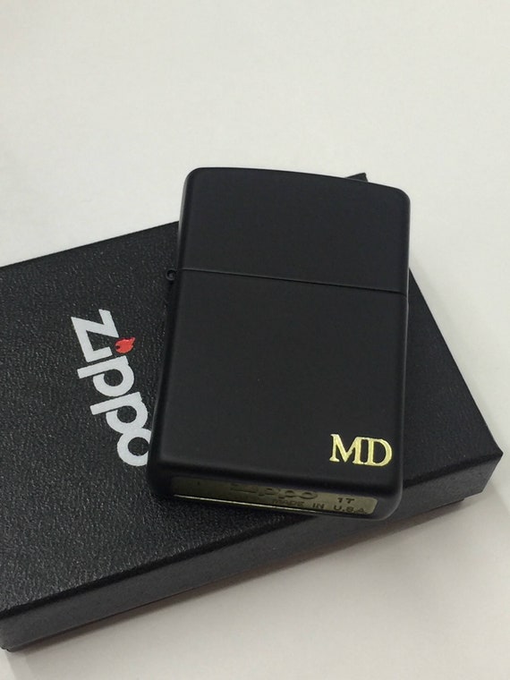 BLACK MATTE Engraved Lighter Best ManGroomsmen Father | Etsy