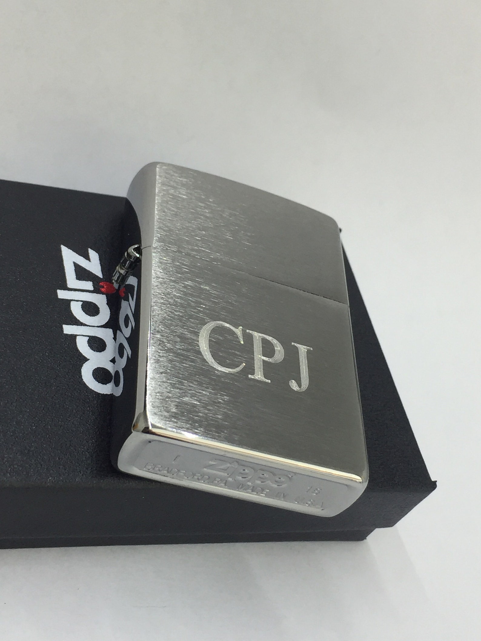 BRUSHED CHROME Personalized Zippo Lighter best Mangroomsmen | Etsy