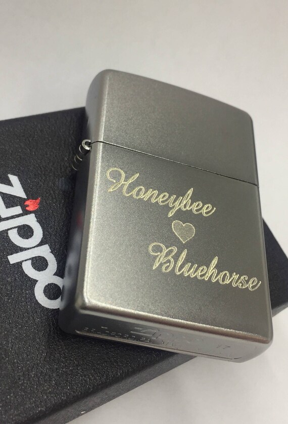 SATIN CHROME Personalized Zippo Lighter Lighter best - Etsy