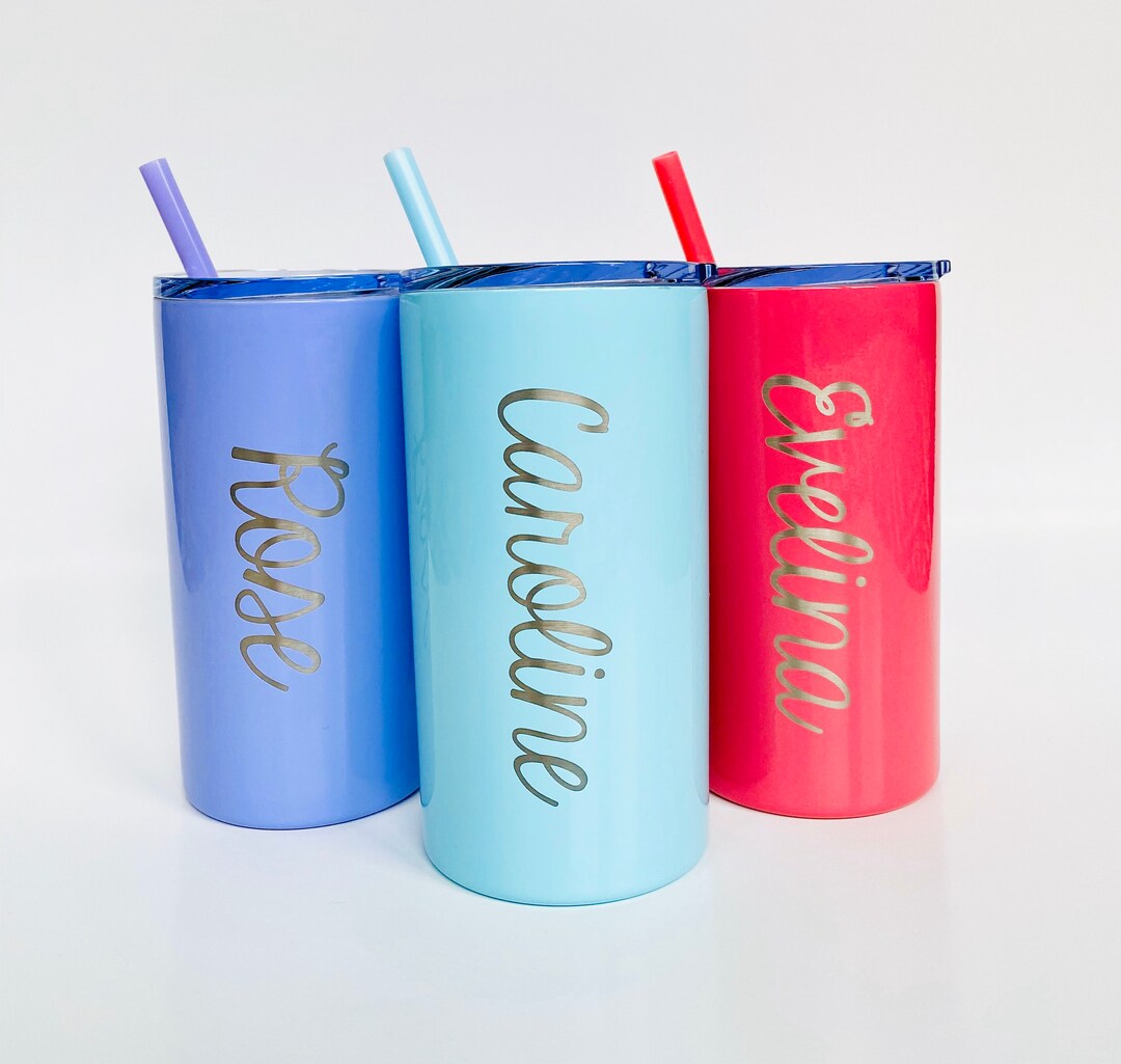 Engraved Mini Tumbler With Straw || FREE SHIPPING || Stainless Steel ...