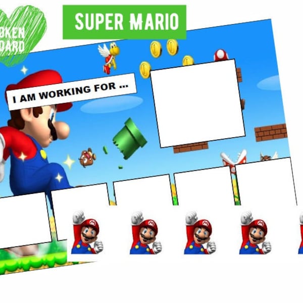 Mario Token Board - Etsy