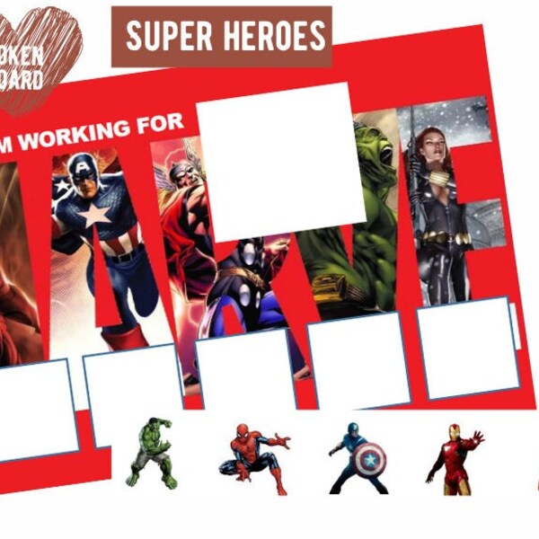 Spiderman Token Board - Etsy