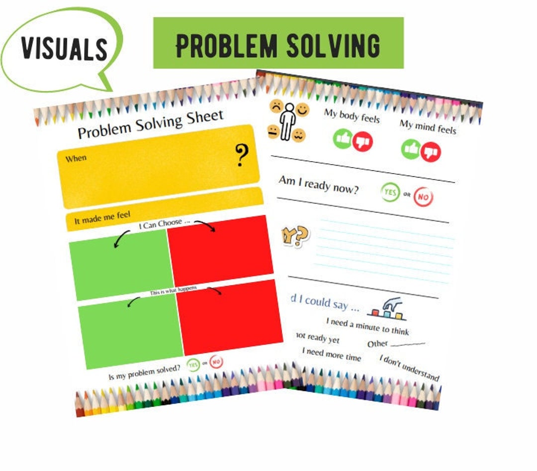 Problem Solving Sheet Cognitive Map digital - Etsy