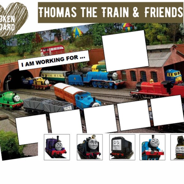 Thomas the Train Token - Etsy