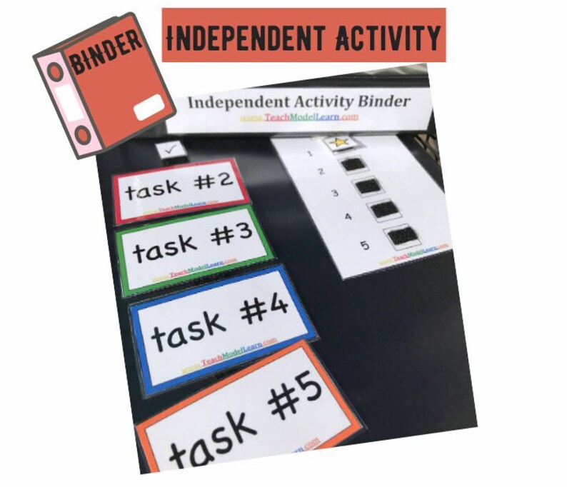 Teach Model Learn Independent Activity Binder - Etsy
