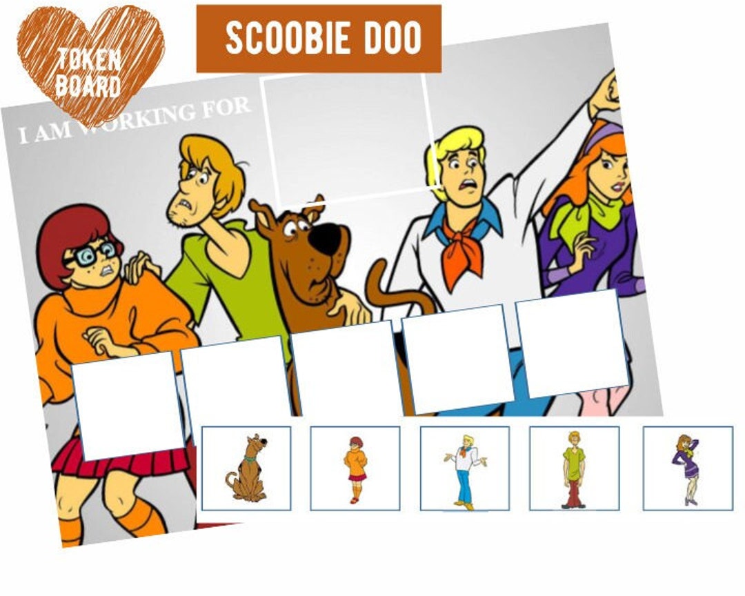 Scoobie Doo Token Board Digital - Etsy