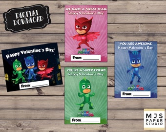 Pj Masks Valentine - Etsy