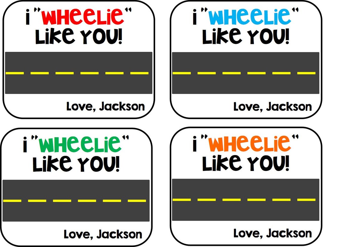 I "wheelie" Like You! Valentine's Day Cards - Etsy