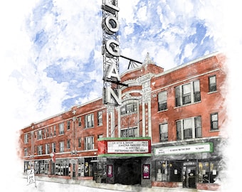 Chicago - Logan Theater - Etsy