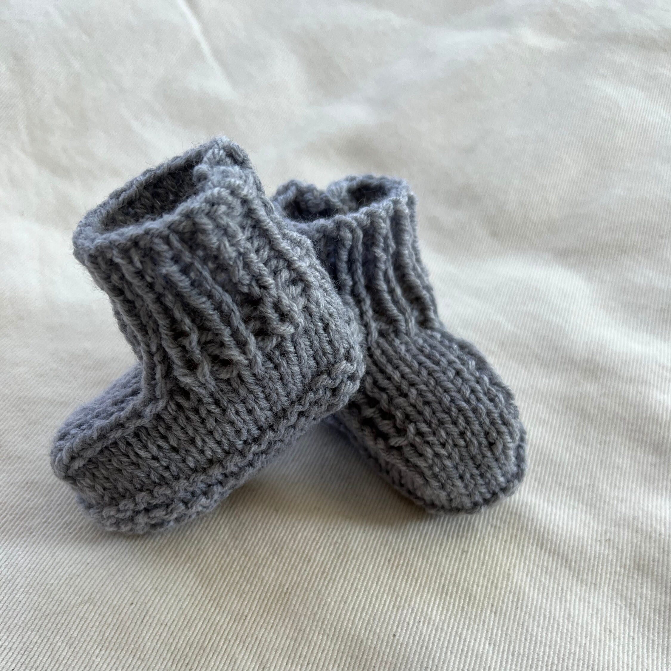 Knit Baby Booties Pattern for Newborn to 6 Months Size, Knitted Baby ...