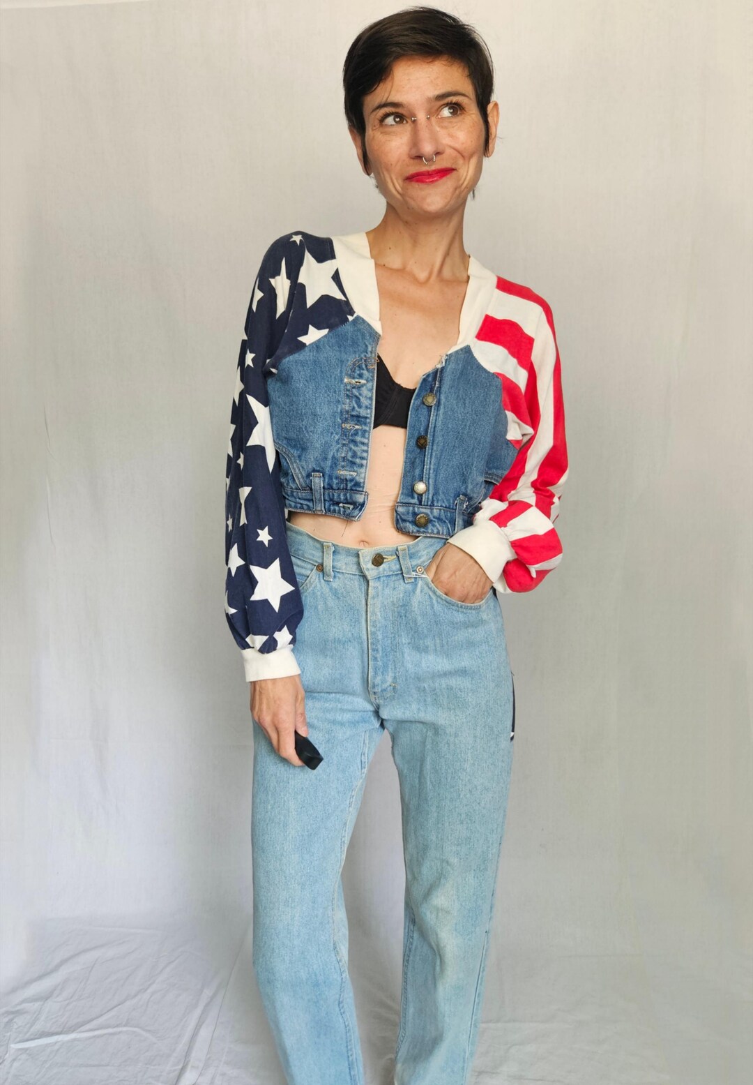 Frederick’s of Hollywood American Flag Set – Reworked Vintage Denim ...
