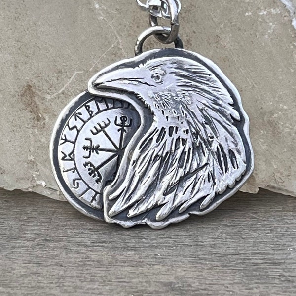 Silver Crow - Etsy