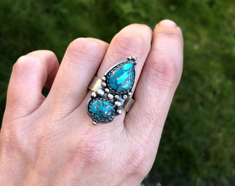 Dual Chromatic Stone Ring Components & Blanks Jewelry & Beauty etna.com.pe