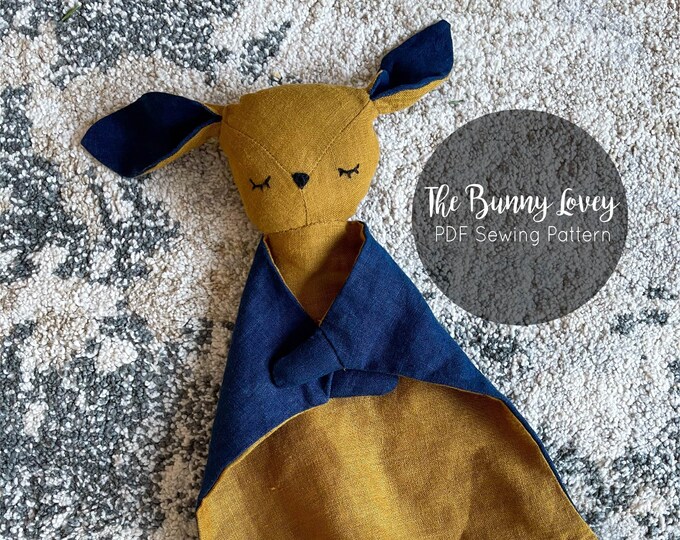 Bunny Lovey Sewing Pattern / PDF Sewing Pattern / Baby Sewing Pattern ...