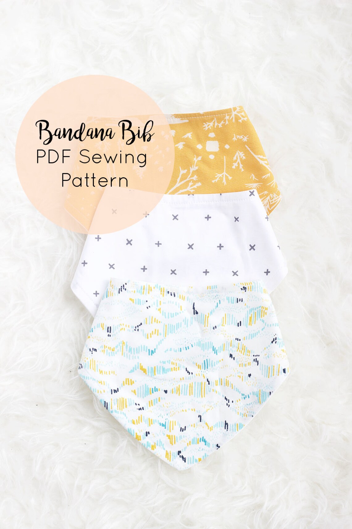 Bandana Bib Pattern / PDF Sewing Pattern / Baby Bandana Bib Sewing ...