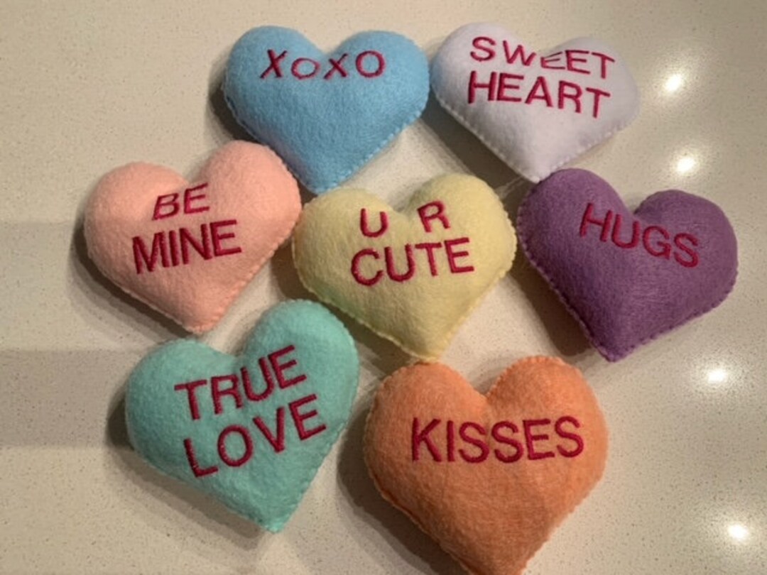 Conversation Heart Ornaments - Etsy