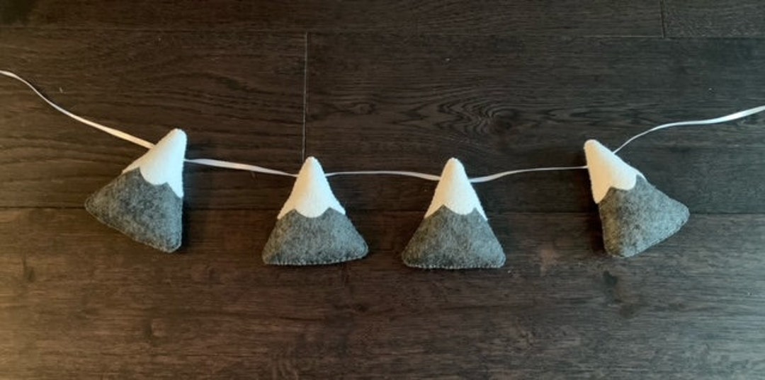 Handmade Felt Mountain Garland - Etsy