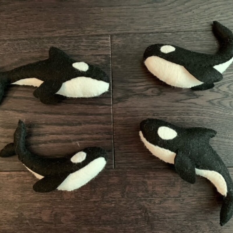 Felt Orca - Etsy