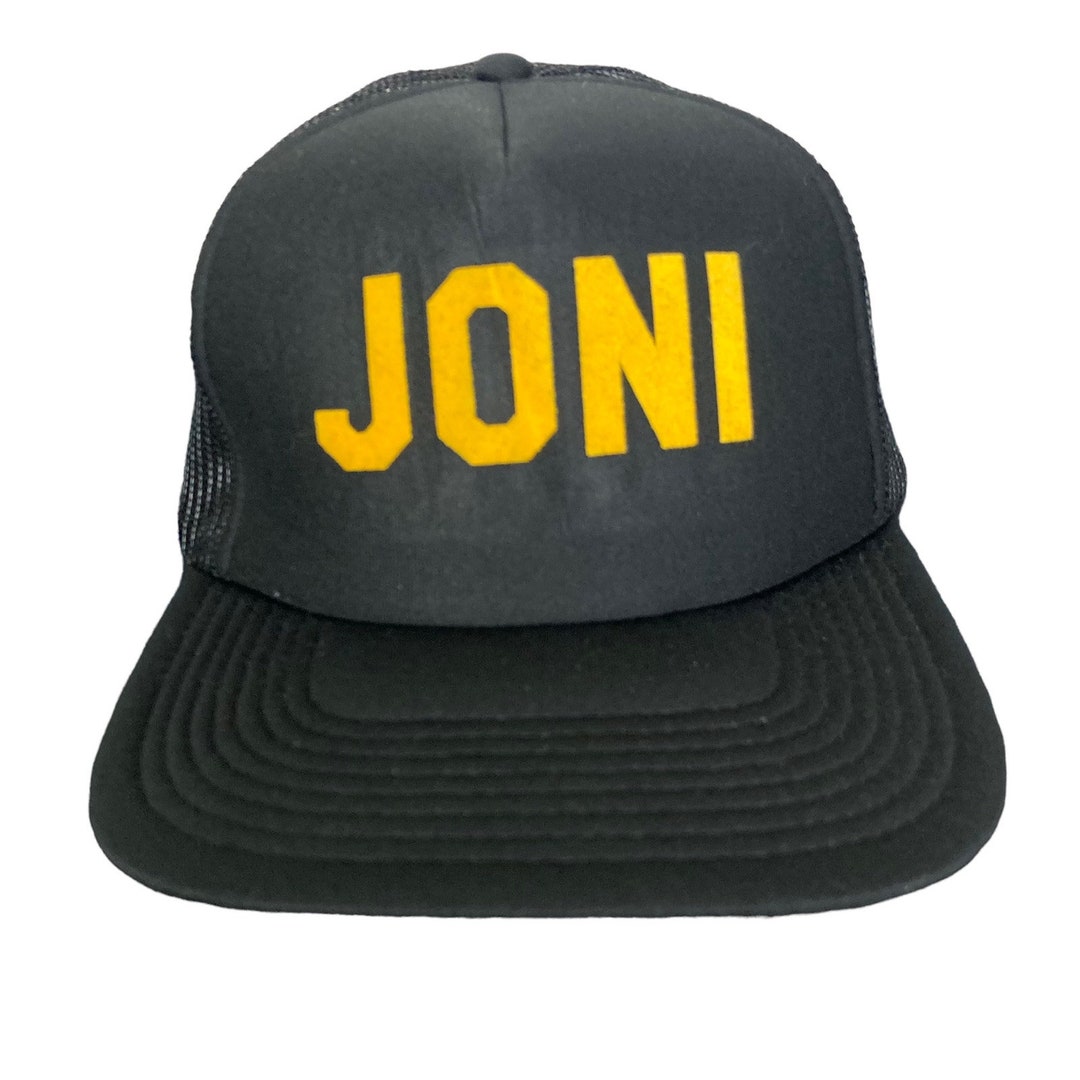 OTTO Unisex Black Trucker Hat Mesh Snapback Embroidered 'joni Mitchell ...